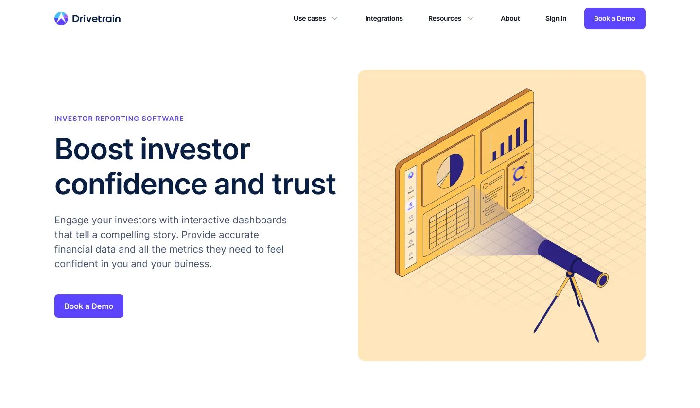 Board and Investor Reporting Software - Drivetrain